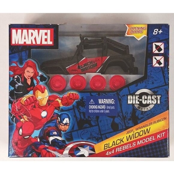 Marvel | Toys | Marvel Black Widow Rebels Model Kit 4x4 Jeep Wrangler ...